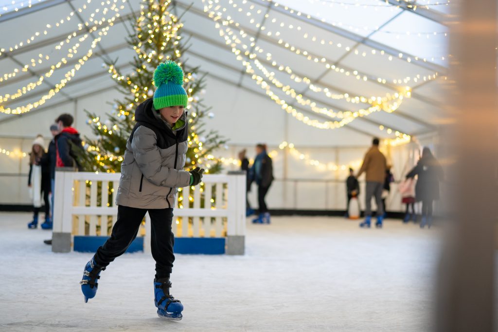 Christmas Ice Skating In Shropshire, Under Cover Real Ice Rink